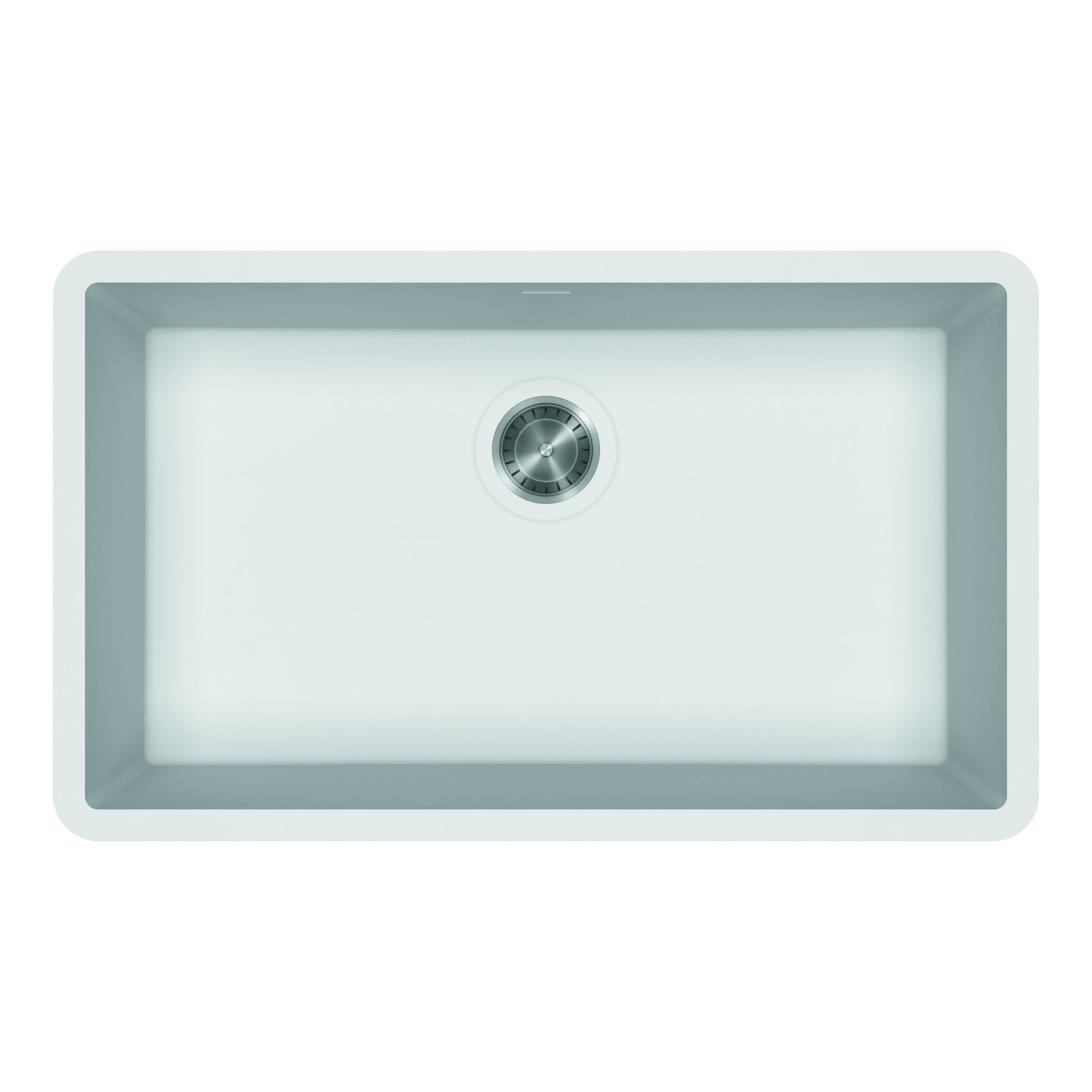 MyVink - Kerrock Sink uni 131 BETA 100 Arctic White with overflow 700 x ...