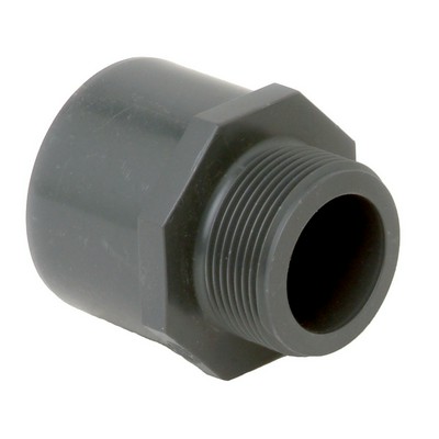 MyVink - FIP PVC-U Adaptor coupling Grey RAL 7011 PN16 KIFV d= 20 x 16 ...