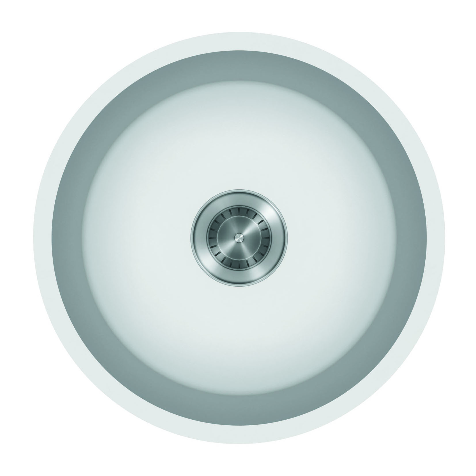 MyVink - Kerrock Sink uni 122 ALITA 100 Arctic White with overflow 400 ...