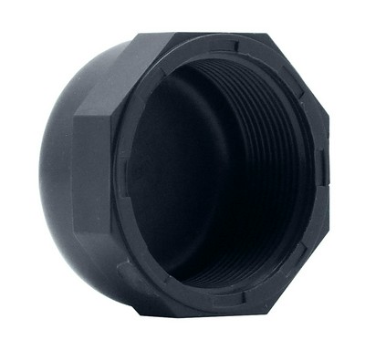 MyVink - FIP PVC-U CFV Eindkap Grijs RAL 7011 PN16 d= 1 1/2"