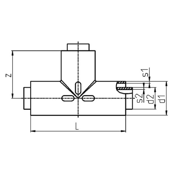MyVink - Agru Polyflo PE100-RC Tee Type 192 SDR17 90 mm / SDR11 63 mm
