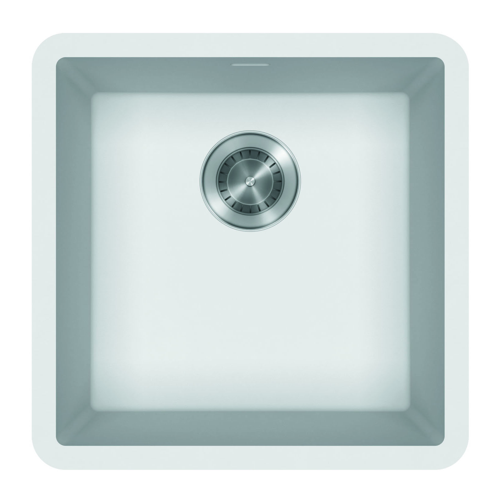 MyVink - Kerrock Sink uni 133 FLORA 108 Snow White with overflow 400 x ...