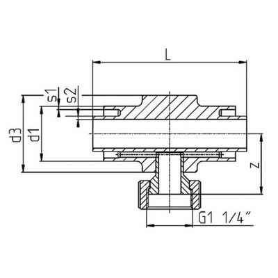 MyVink - Agru Polyflo PE100-RC Measuring fitting Type 196.2 SDR17 160 mm / SDR11 110 mm