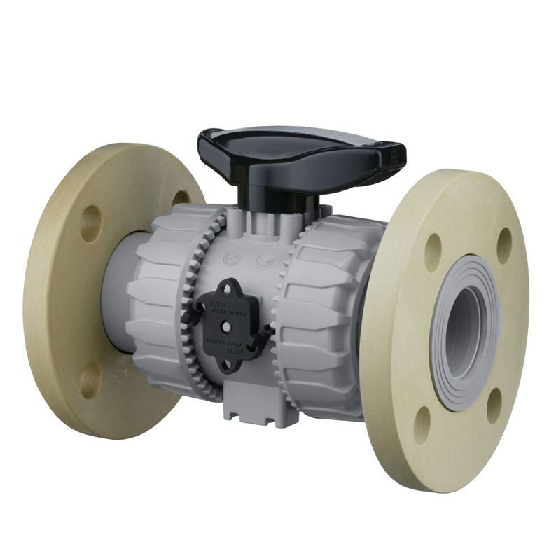 MyVink - FIP PVC-C VKDOC Ball Valve FPM d=20 mm Dual Block PN16 Flange ...